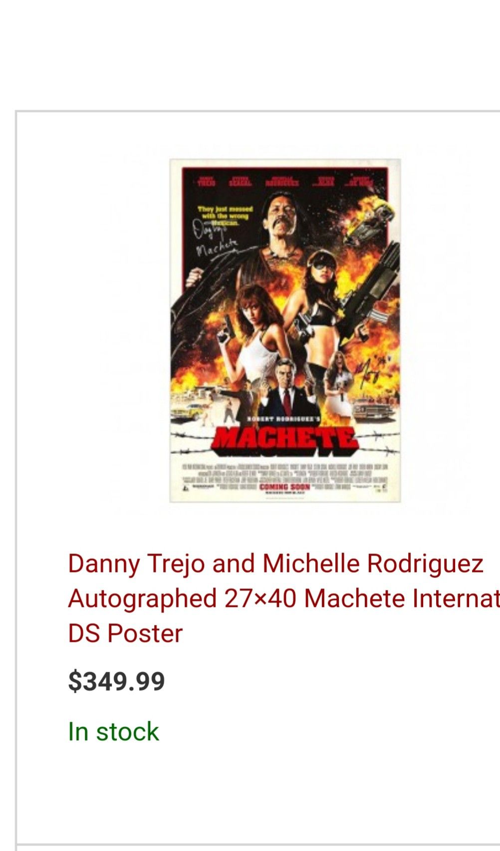 Danny Trejo Machete Poster