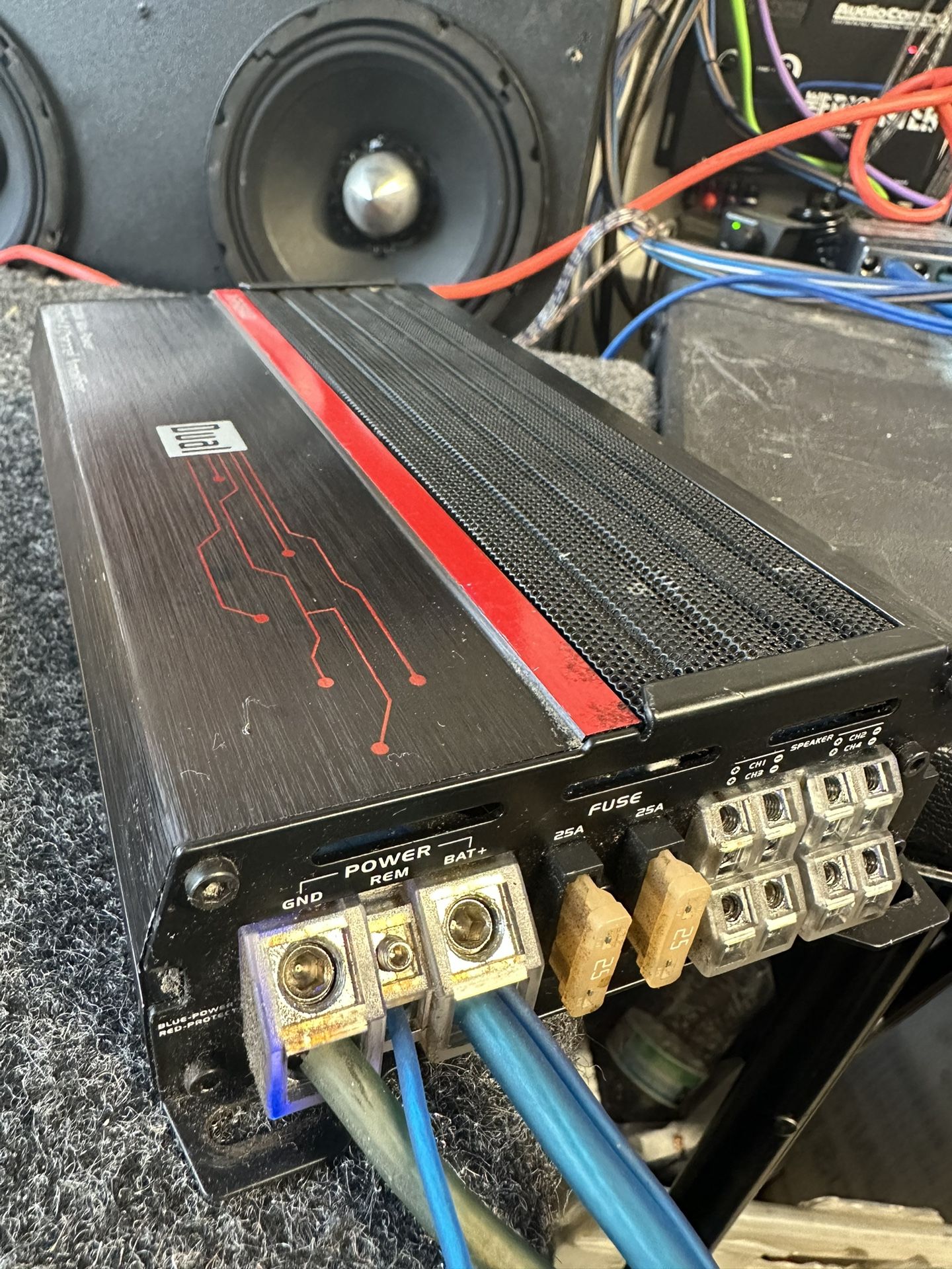 amplifier 4 Channels Dual 1000w for Sale in Grand Terrace, CA - OfferUp