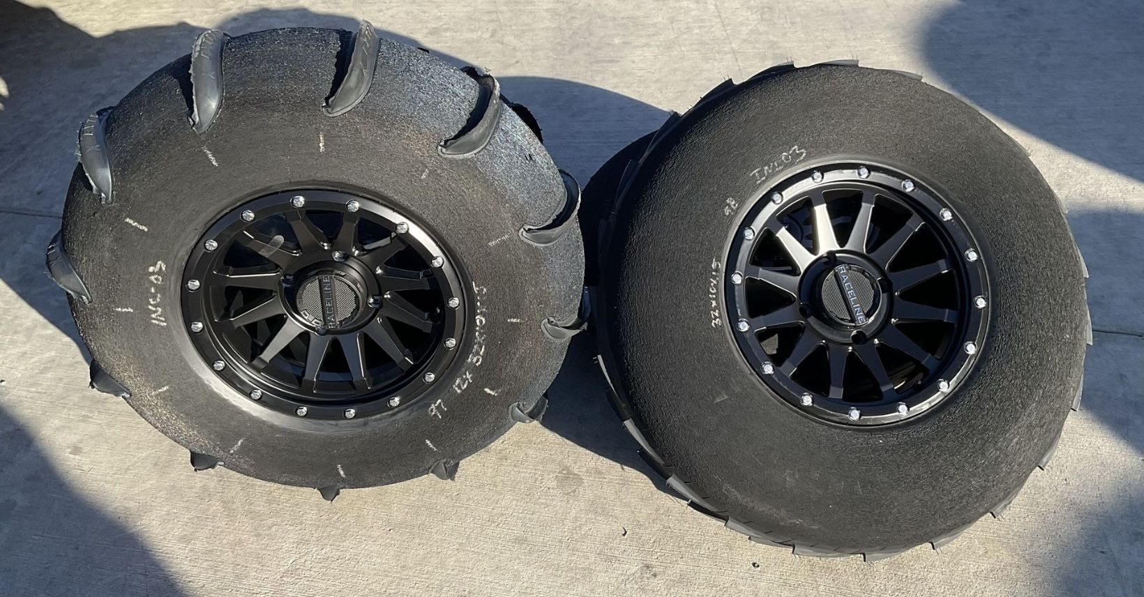 32x15 skat Trak on race line wheels for can am Maverick X3 for Sale in ...