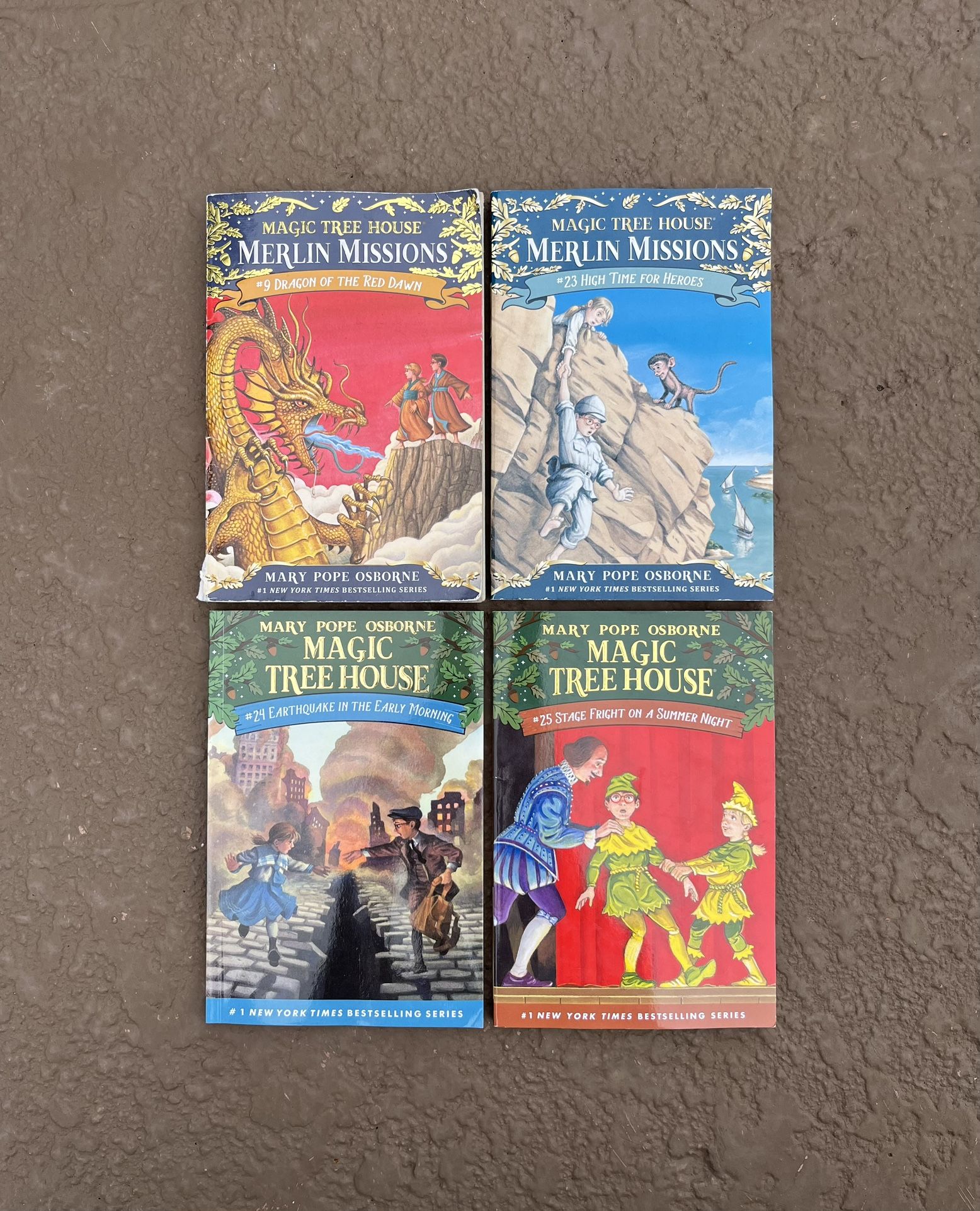 4 Brand new “Magic Tree House, Merlin Missions” kid’s books, YA novels ...