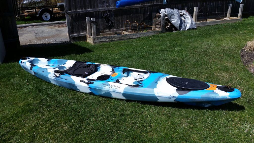 Eagle Talon 12 Fishing Kayak with Padded Seat and Paddles Included for ...
