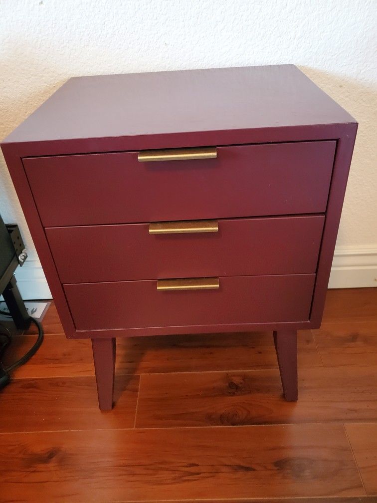 Dark Purple Nightstand for Sale in Sunset Valley, TX - OfferUp
