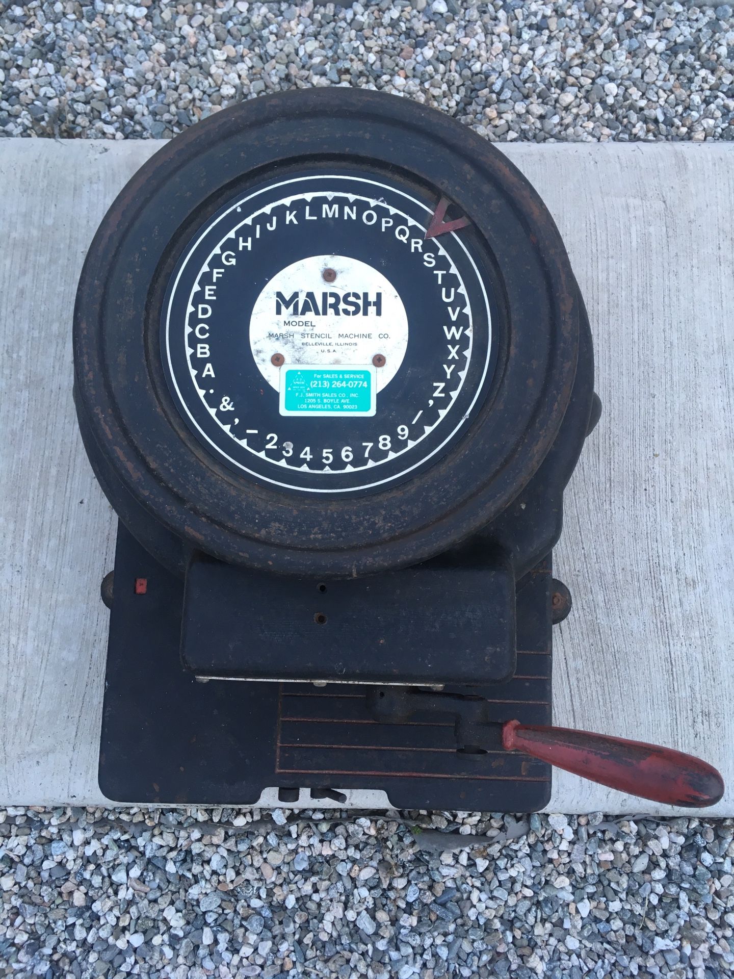 Marsh Stencil Machine - cuts 1/2 inch letters for Sale in Pico Rivera ...