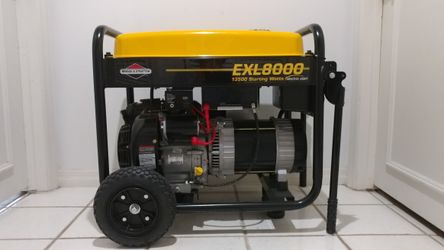 Lot 61 Briggs Stratton EXL8000 Portable Generator , 50% OFF