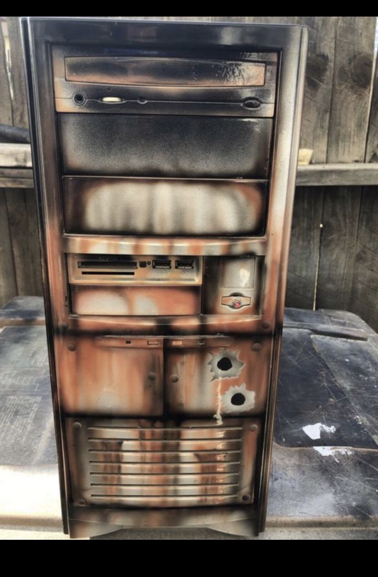 Selling Custom painted old school computer CASE ONLY!! for Sale in ...