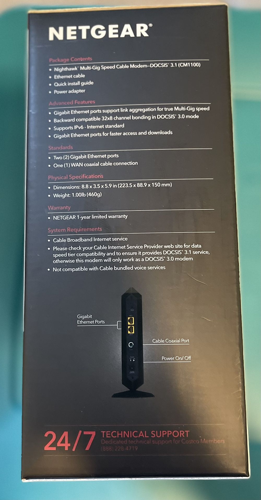 Netgear CM1100 DOCSIS 3.1 Multi-Gig Cable Modem for Sale in Bothell, WA ...