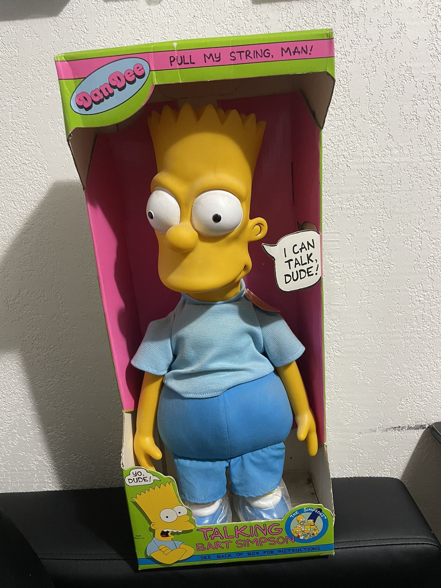 The Simpsons Pull-String Talking Bart Simpson- Read-NEW IN BOX for Sale ...