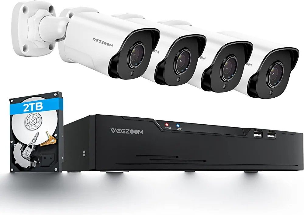 4K 8 Channel NVR with 2TB HDD, NVR Security Camera System for Sale in ...