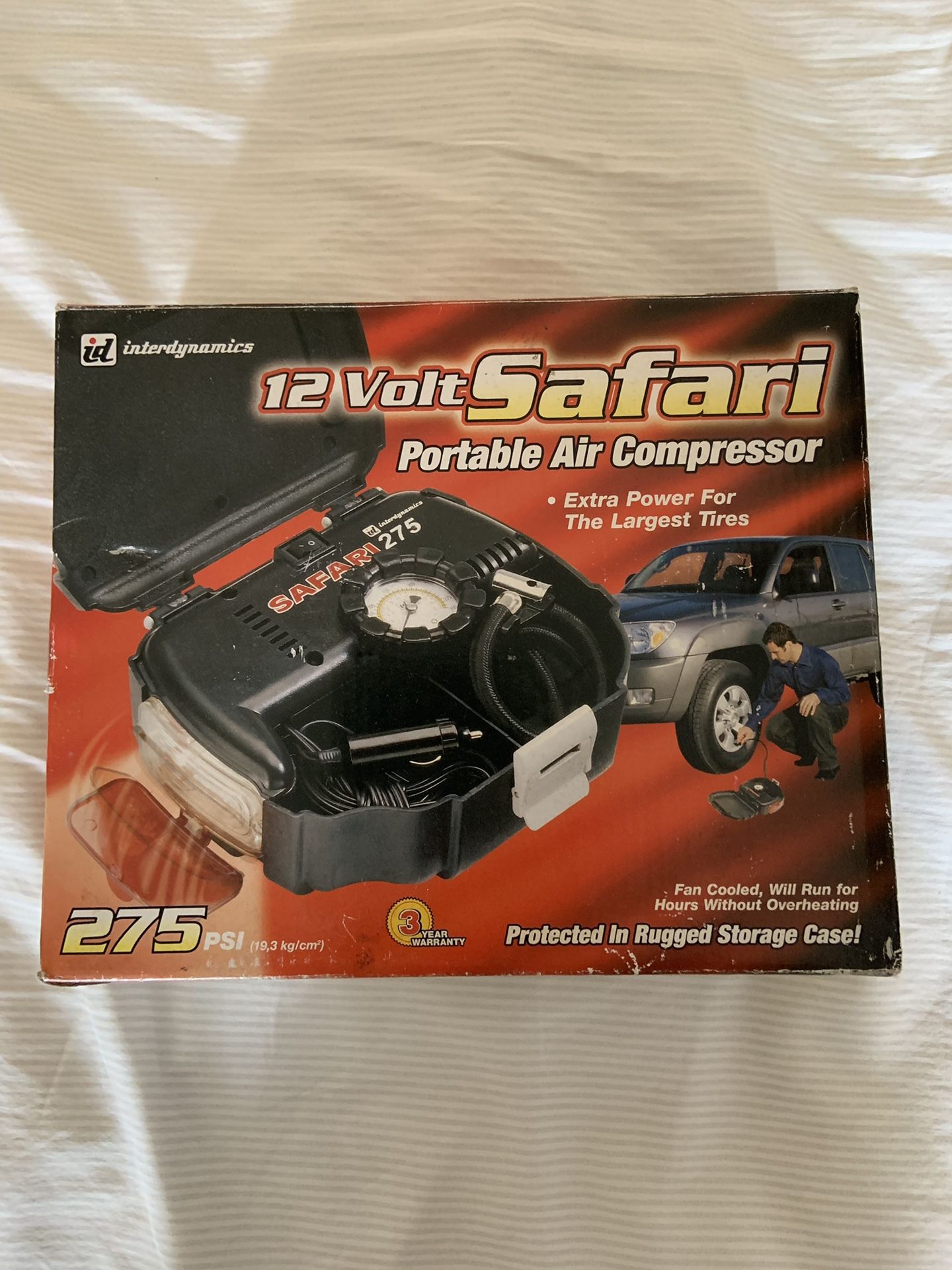 Interdynamics SF-275 Safari 12-Volt Air Compressor with Storage Case ...