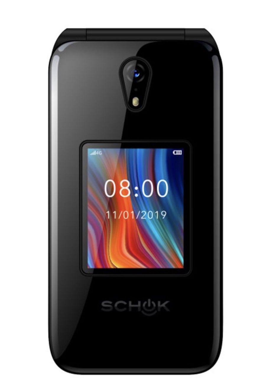 Schok Classic Flip Unlocked GSM Phone / Color: Blue & Black for Sale in ...