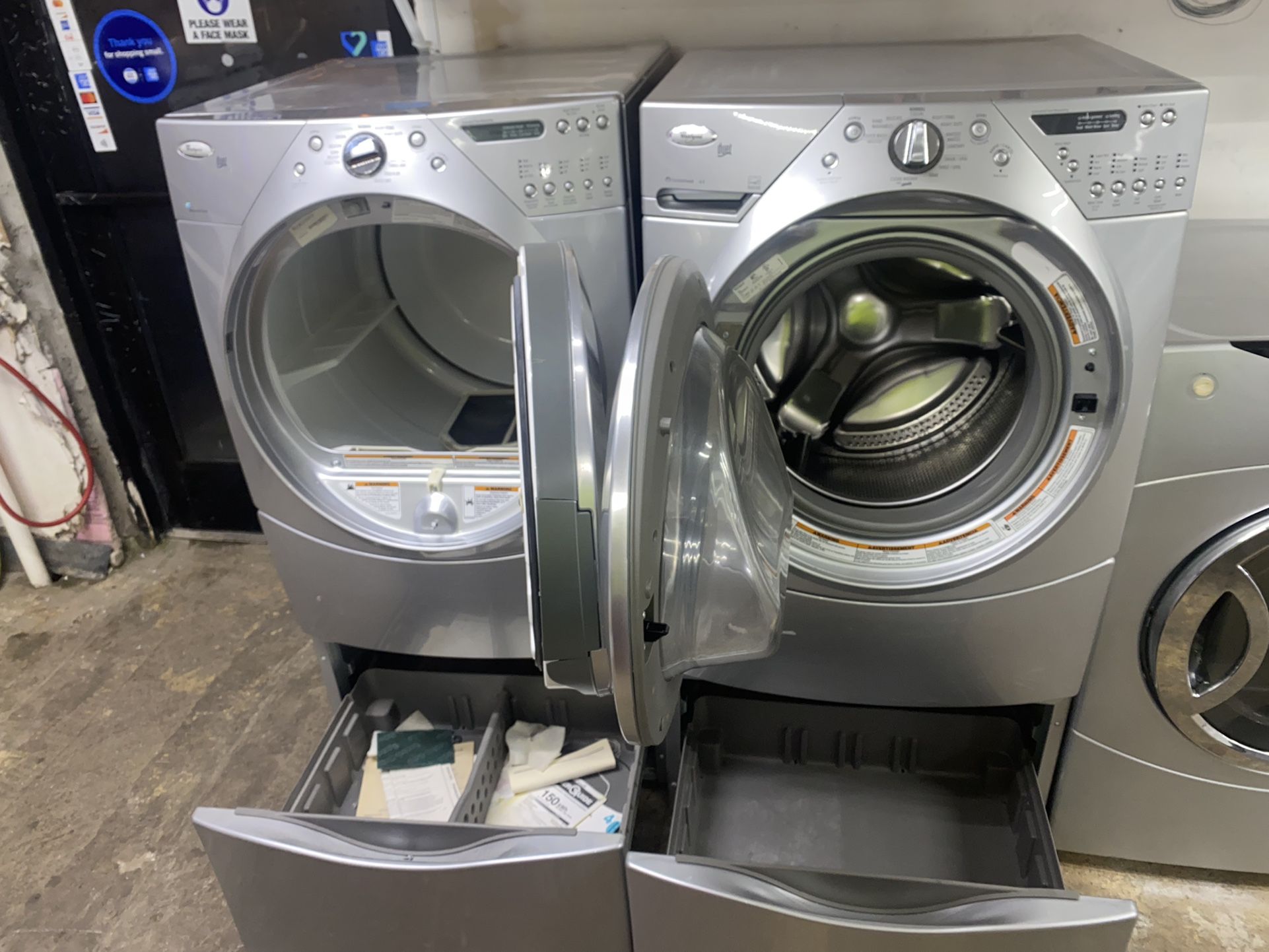 Whirlpool Set Washer And Dryer Gas Good Condition We Delivery for Sale ...