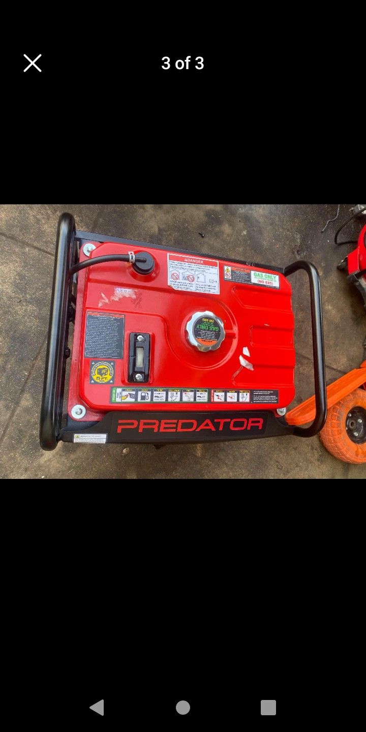 Predator Portable Gas Generator 1800 for Sale in Las Vegas, NV - OfferUp