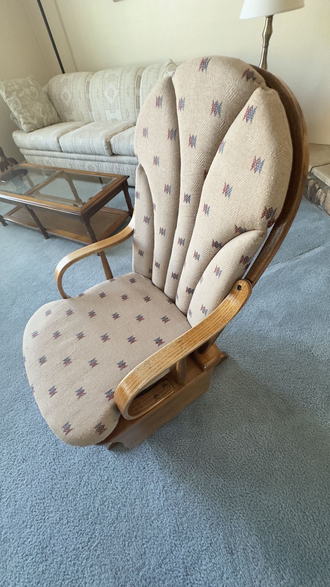 Oak glider rocking chair store