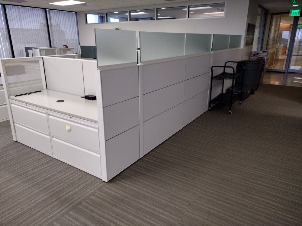 Office Cubicles Like New, U Shape with Electric For Sale for Sale in ...