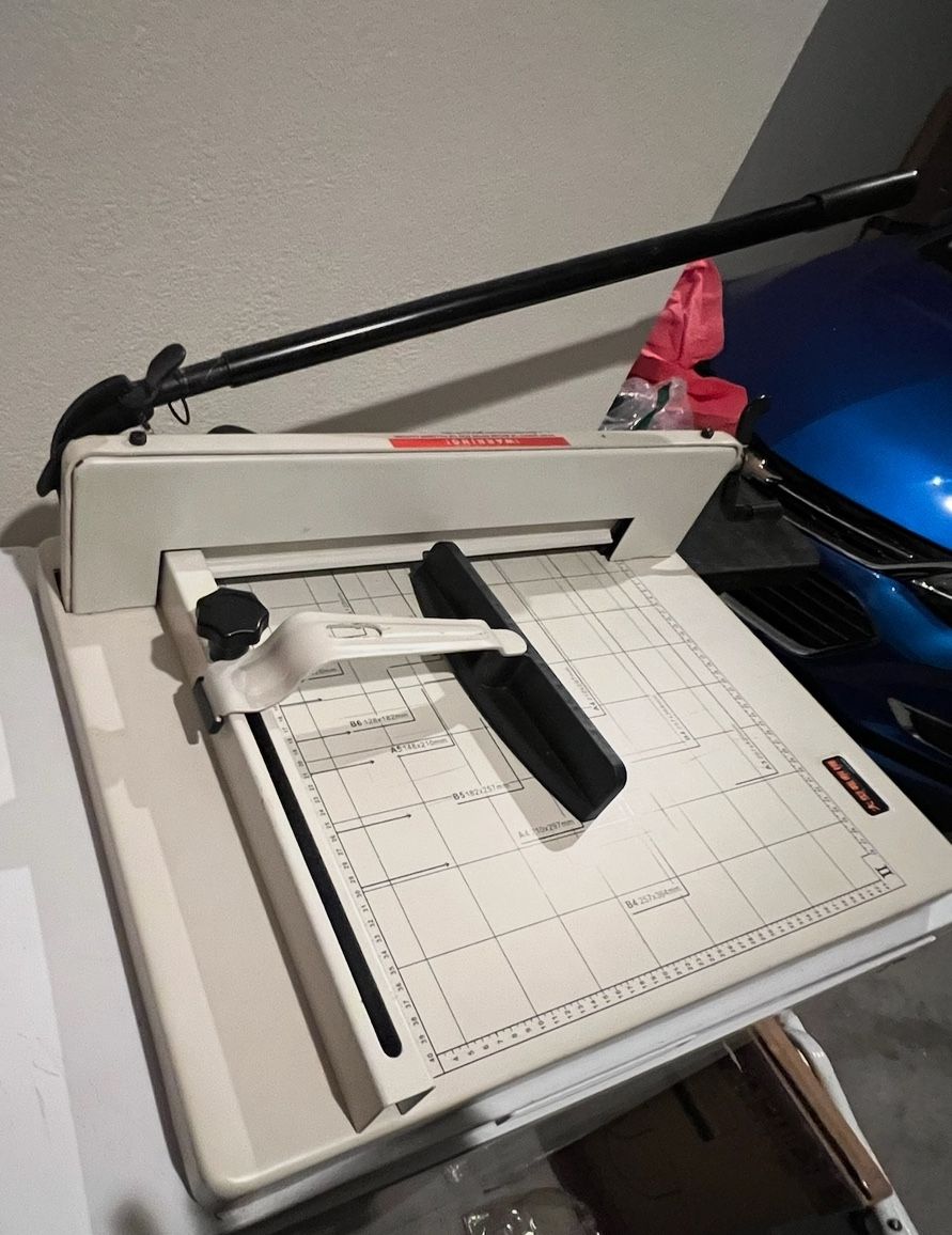 Heavy Duty Paper Cutter 12", Guillotine A4 Paper Cutter, 400 Sheets ...
