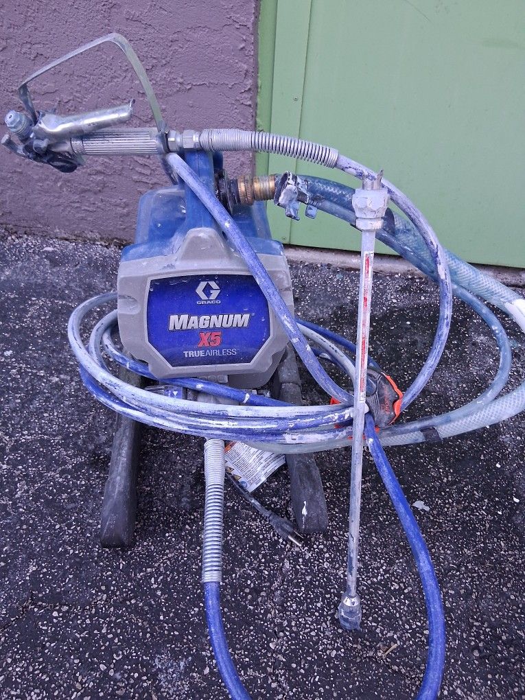 Graco Airless X5 Paint Sprayer With 2" Extension For Gun And Extra Tips ...