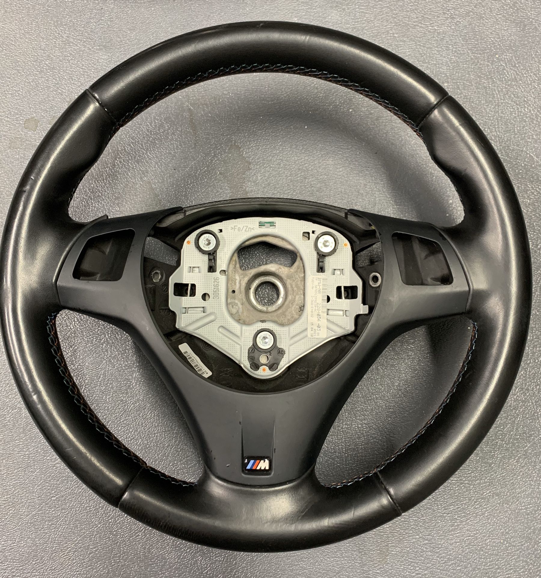 OEM BMW E90 E92 E93 M3 DCT Steering Wheel M Trim LCI Leather Paddle ...