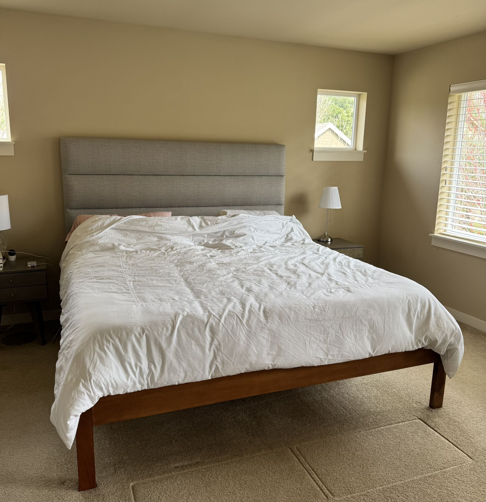 West Elm King Size Bed