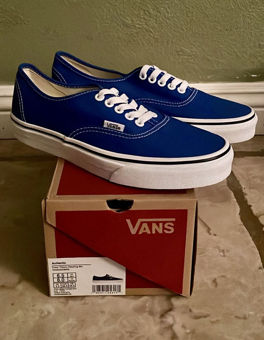 Vans Authentic Color Theory Dazzling Blue (mens 6.5, Women’s 8) for ...