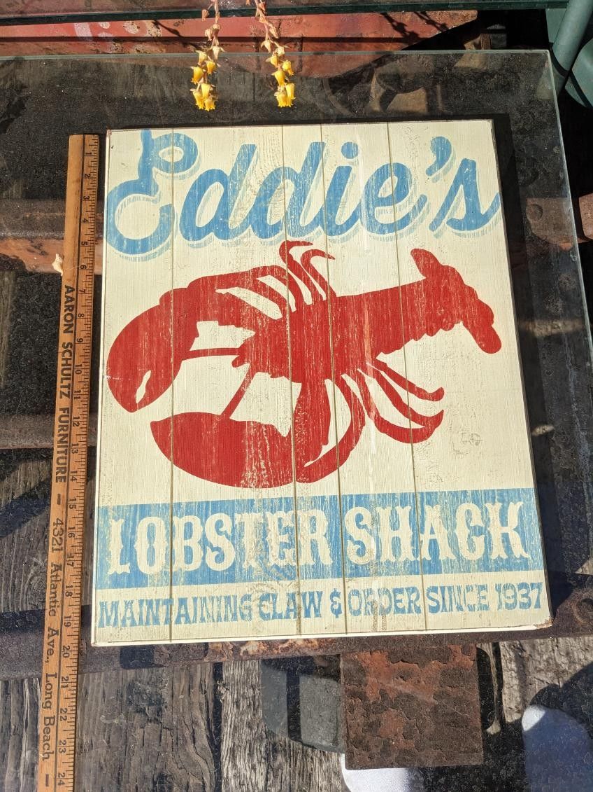 Eddie's Lobster Shack Decoration Nautical Beach Decor Eddie Restaurant ...