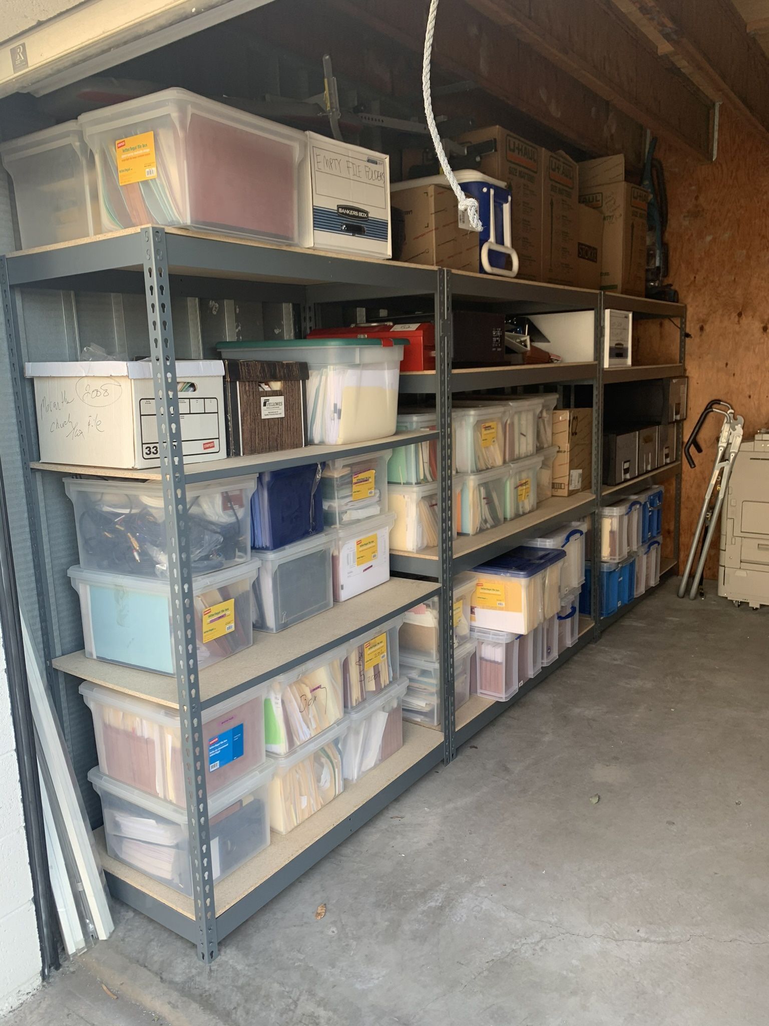 Boltless Metal Shelving- Archive Shelves- File Storage- Garage Racking ...
