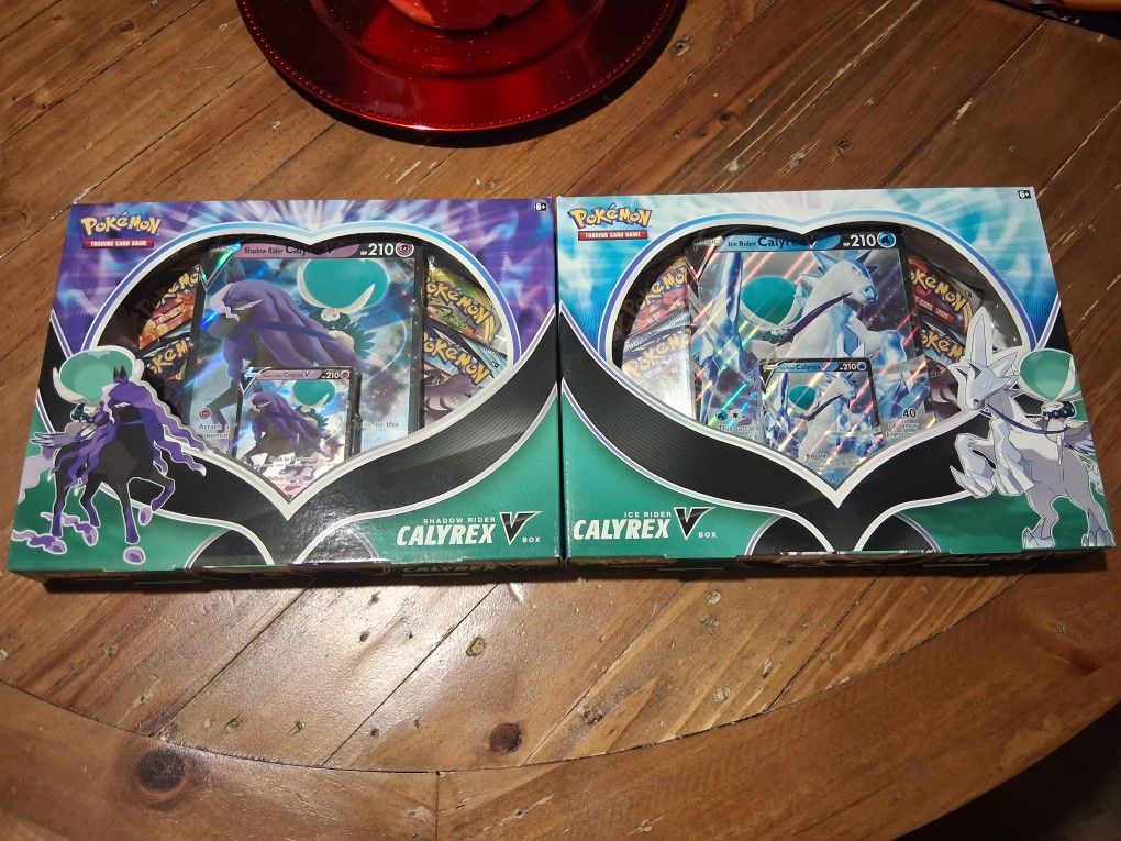 Pokemon Calyrex v Ice Rider/Shadow Rider Box Sealed for Sale in San ...