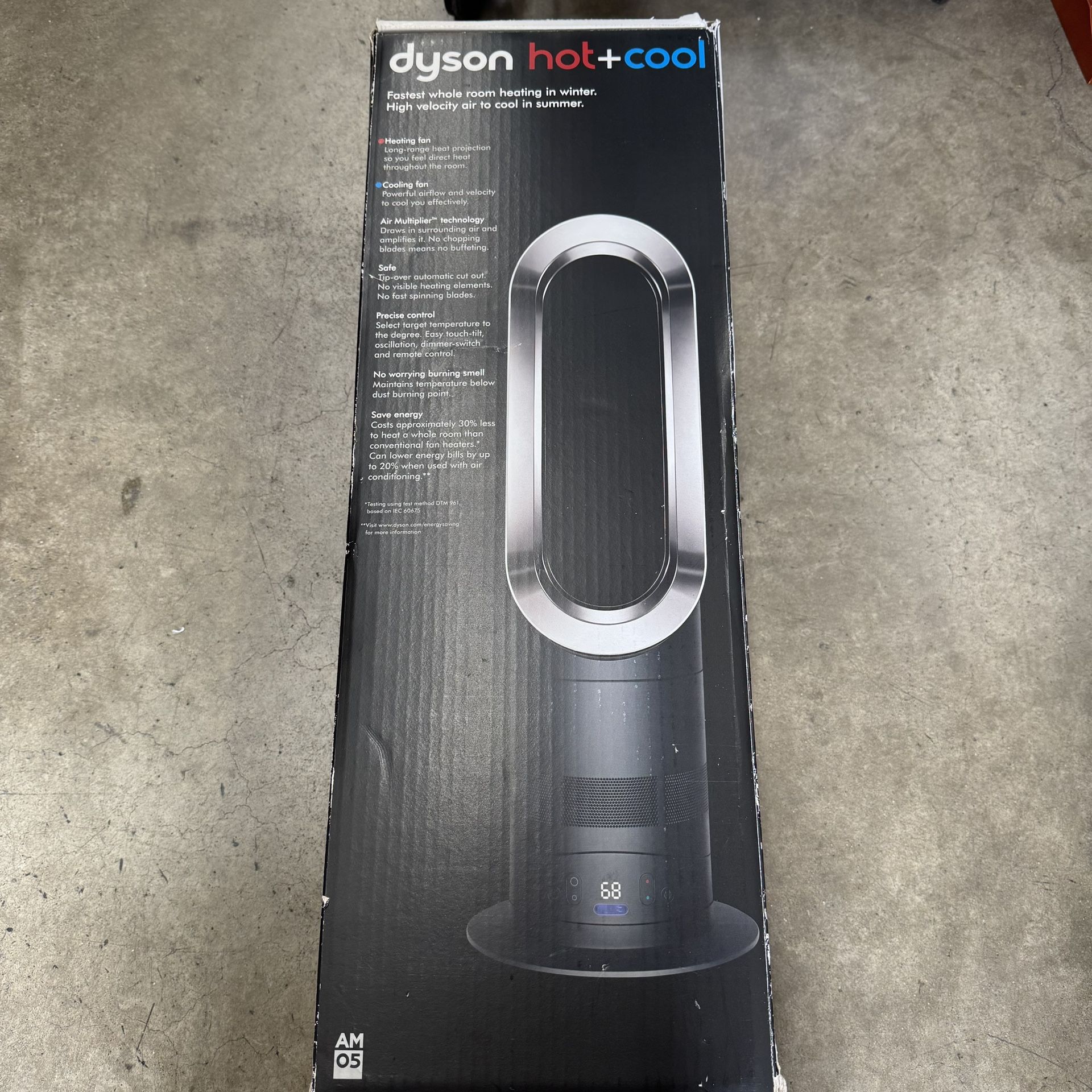 Dyson Hot+Cool Jet Focus Oscillating Fan Heater: Electric Tower Fan ...