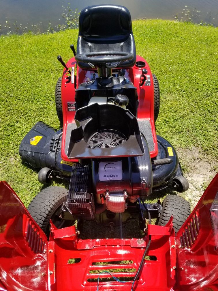 Yard Machines by MTD Riding Lawn Mower — 439cc POWERMORE Premium OHV ...