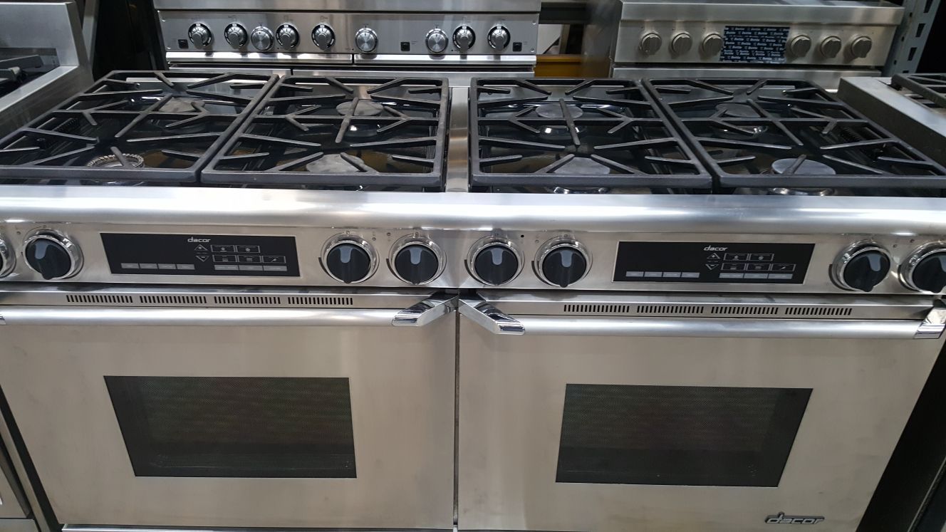 Dacor 60" SS 8 Burners Dual Fuel Gas Range Model #ERD60S06CH for Sale ...