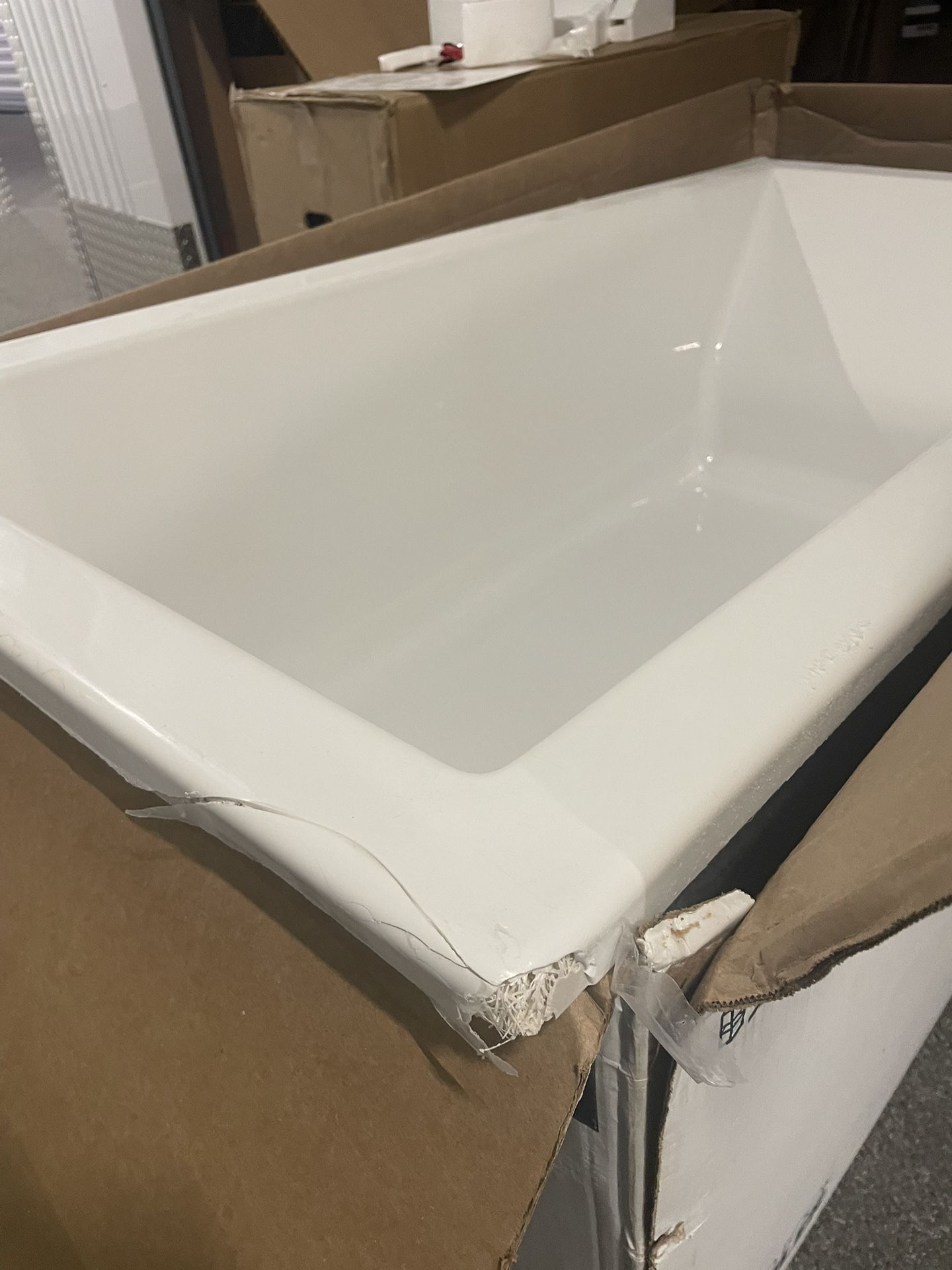 KOHLER Underscore 60 in. x 30 in. Acrylic Drop-In Soaking Bathtub with ...