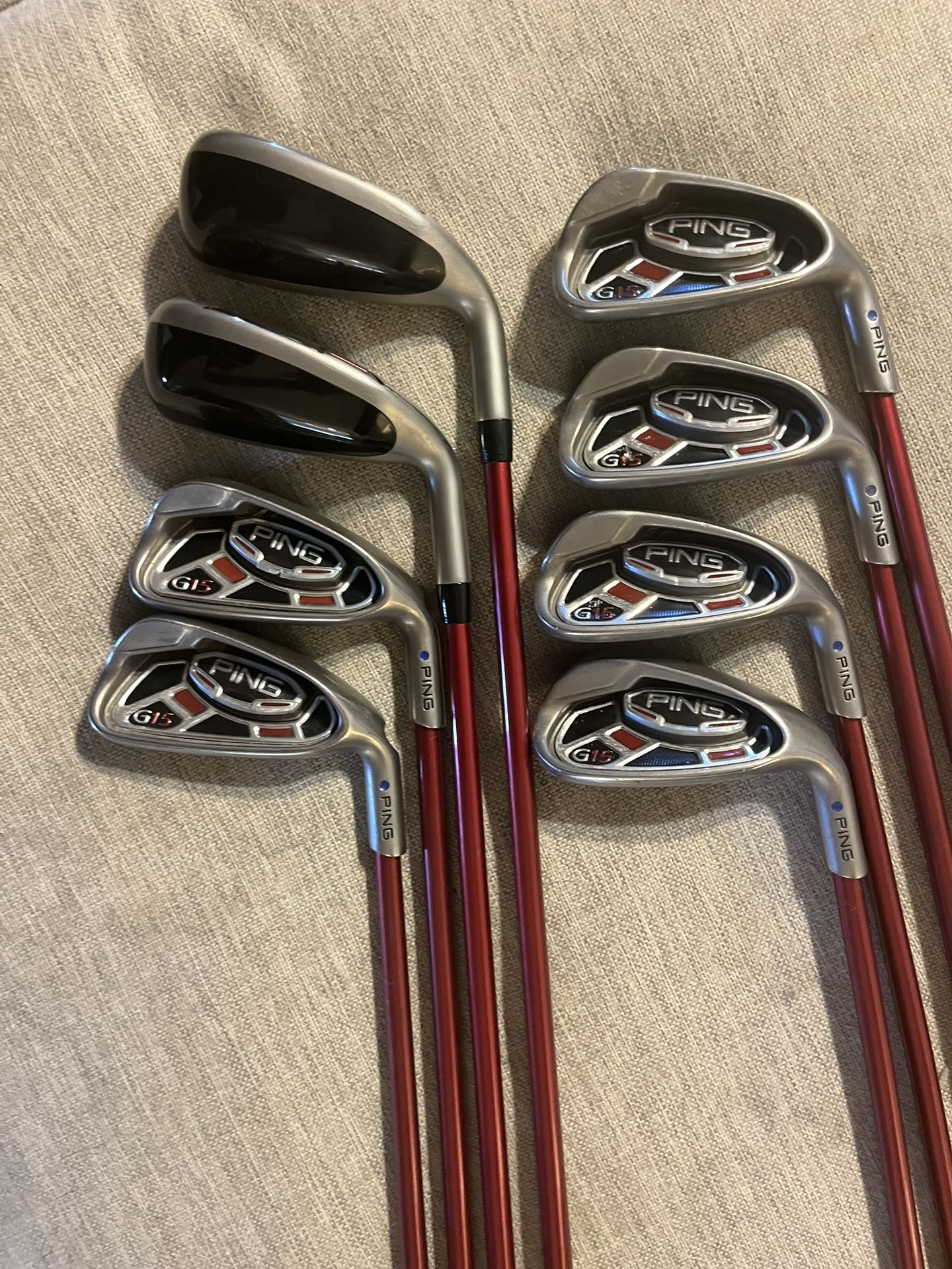 Ping g15 irons hybrids set P-6 +s 20* 23* for Sale in Scottsdale, AZ ...