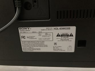 Sony Bravia 60" Smart TV - KDL-60W630B (60 Inch) for Sale in Tustin, CA ...