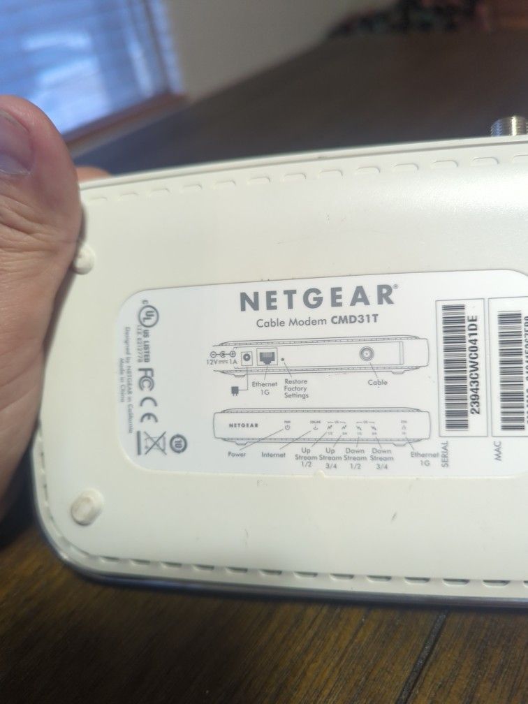 Netgear Cable Modem. Great Condition! for Sale in Chandler, AZ - OfferUp