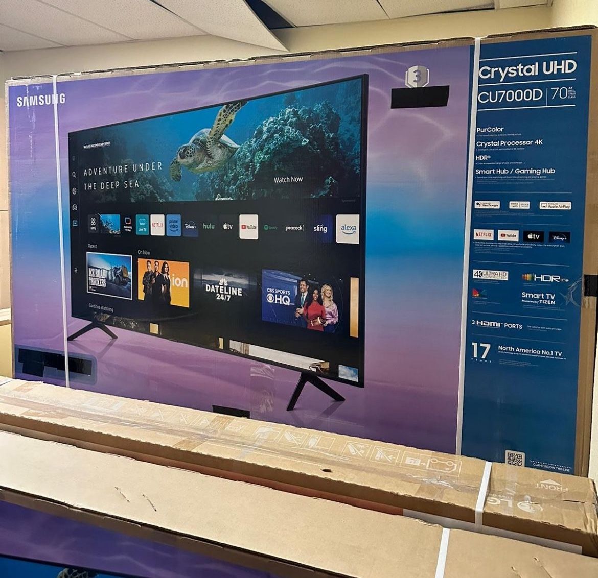 70” Samsung Crystal CU7000 Series 4k UHD Smart Tv for Sale in Rancho ...