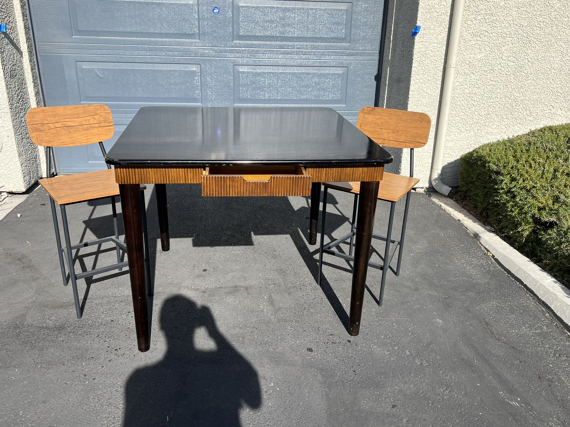 Pier 1 Pub Table W Drawers 2 Chairs Furniture