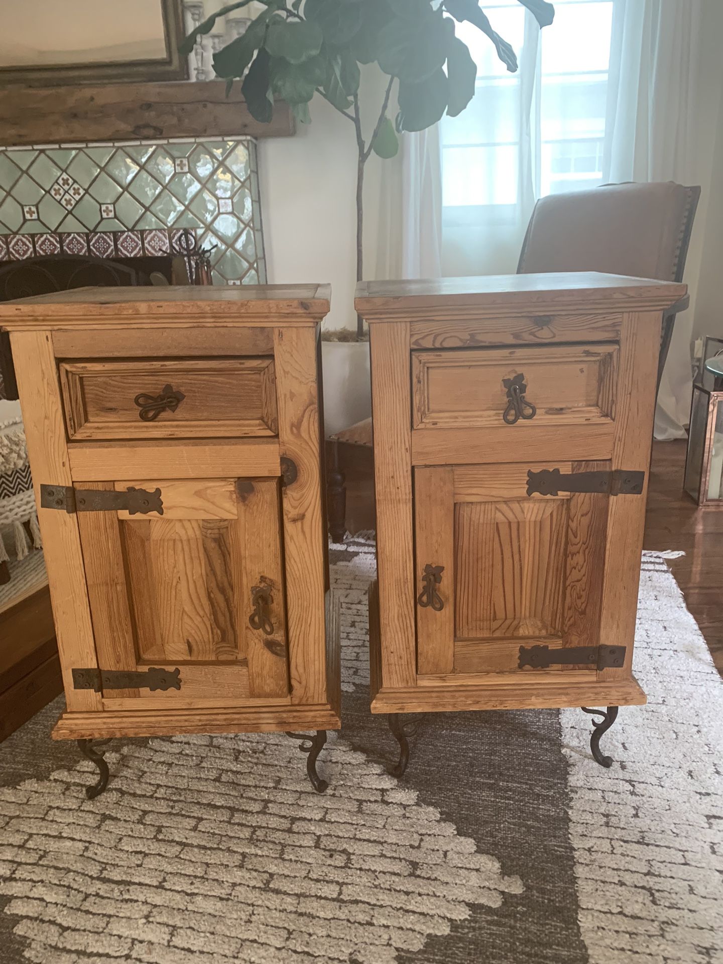Rustic Pair Of Pine Night Stands for Sale in Westchester, CA - OfferUp
