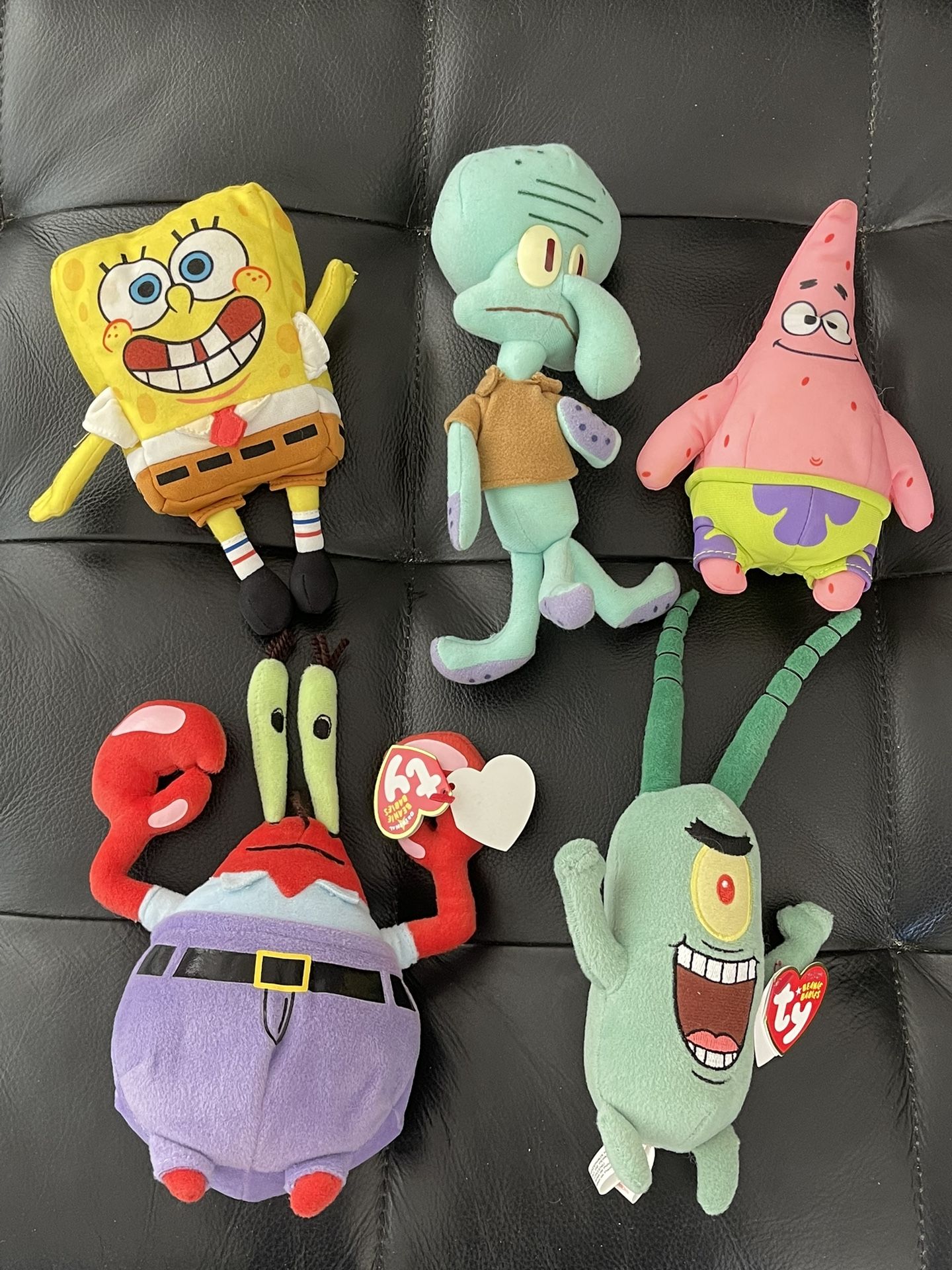 Collection of SpongeBob Characters Mr. Krabbs, Plankton, Patrick ...