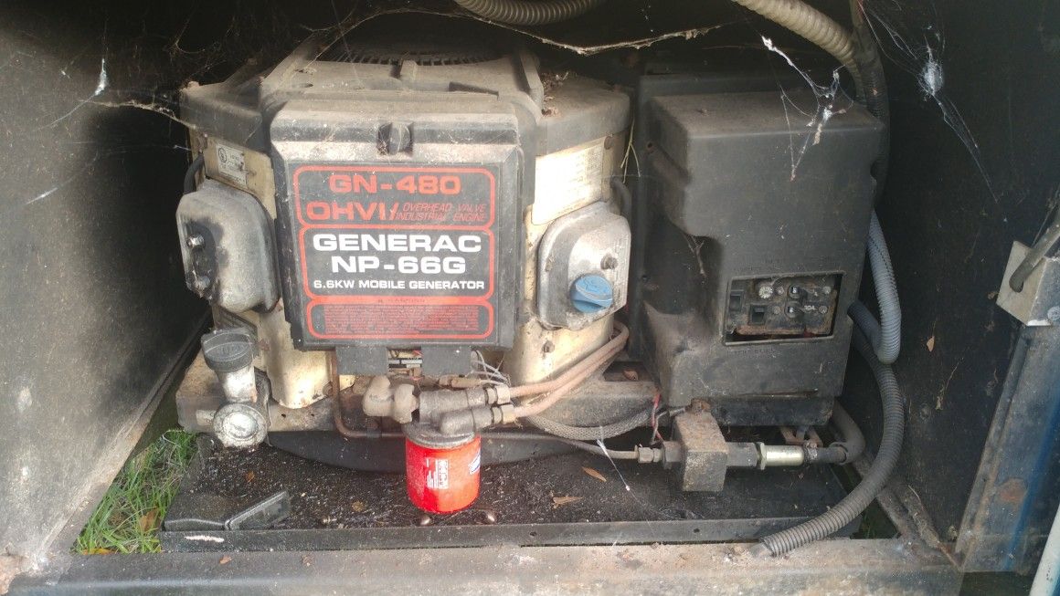 GENERAC NP-66G USED GENERATOR MODEL: 09734-3 RV/MOTORHOME for Sale in ...