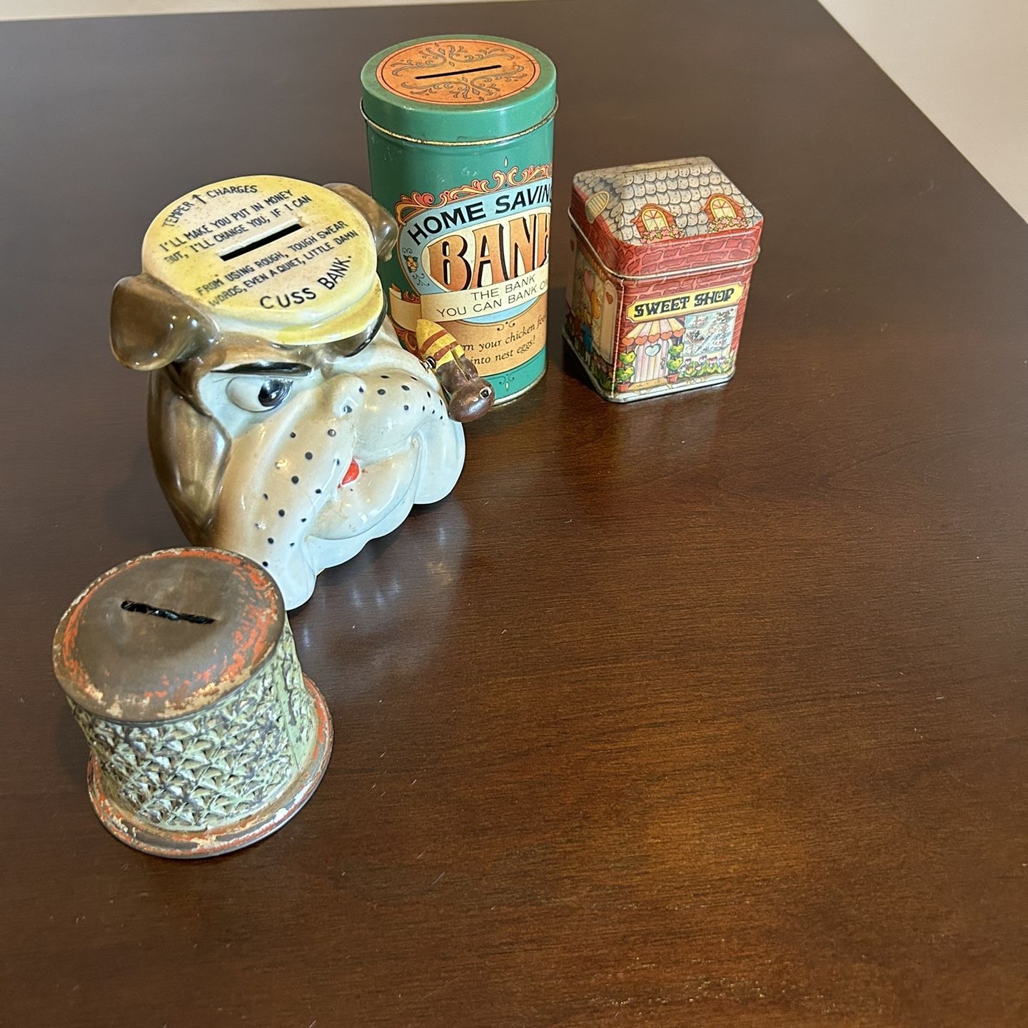 Ceramic Word Jars Banks