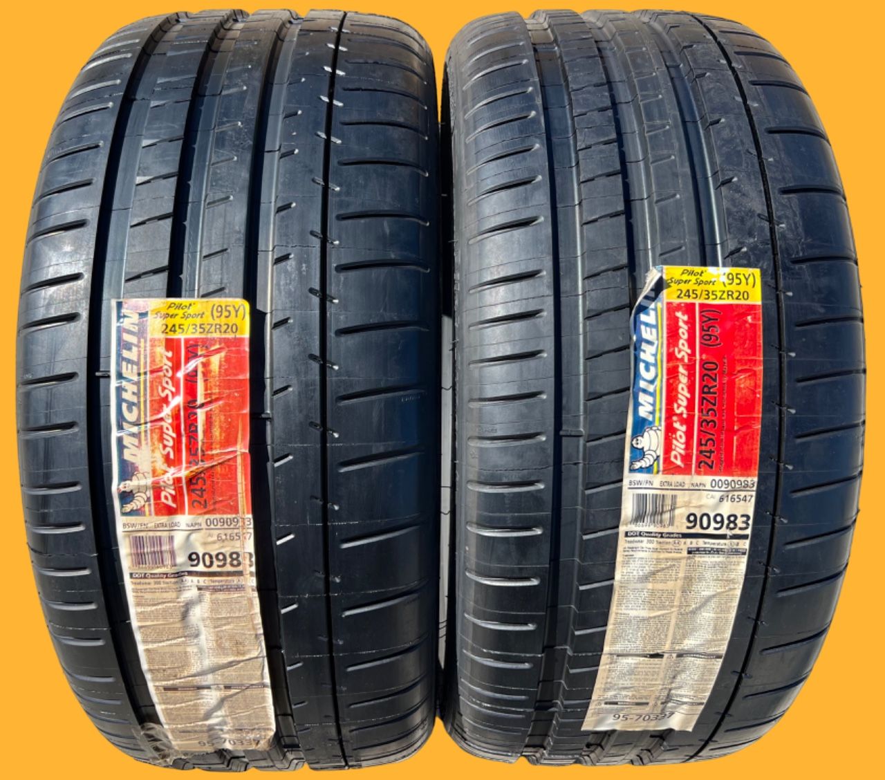 SET OF TWO BRAND NEW 245/35ZR20 Michelin Pilot Super Sport tires 245-35 ...