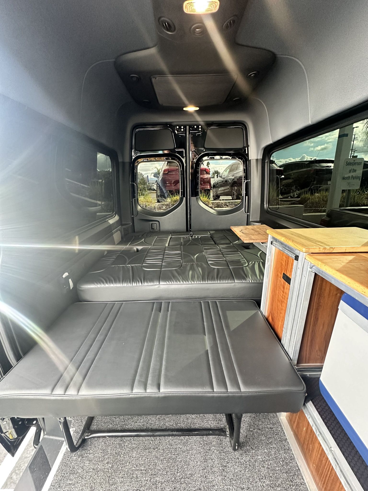 Van Bench Convertible To Queen Bed Includes Extender for Sale in ...