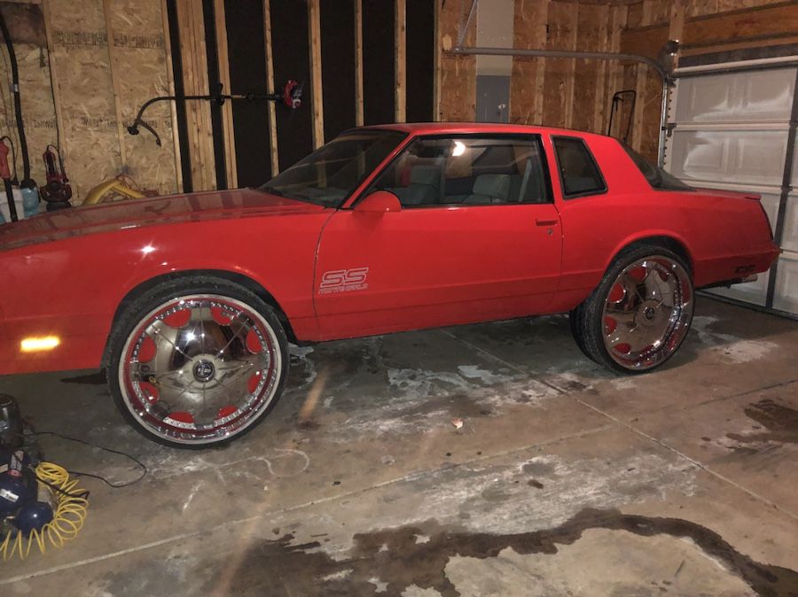 Red Bmw On 28s