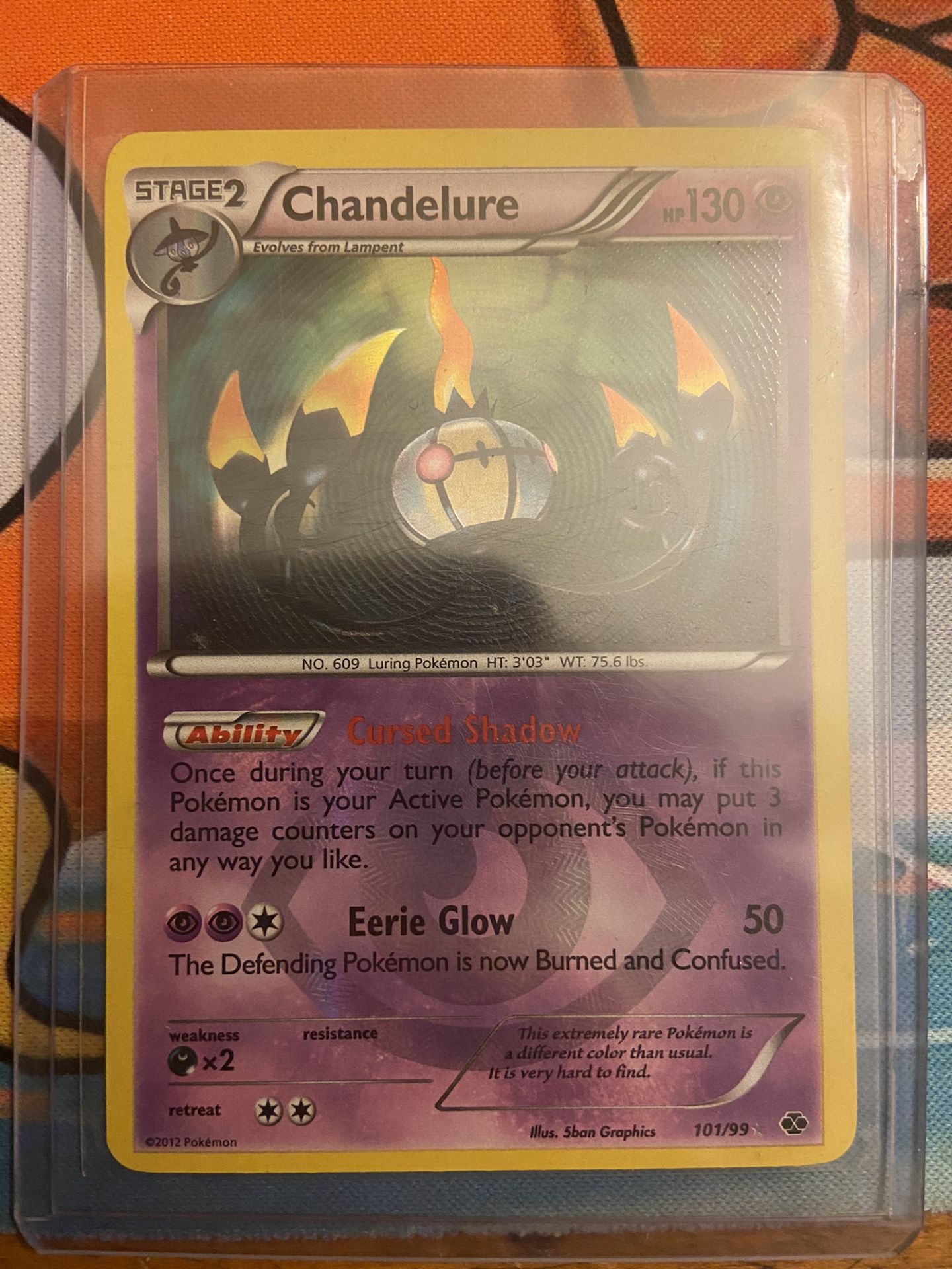 Shiny Chandelure Card