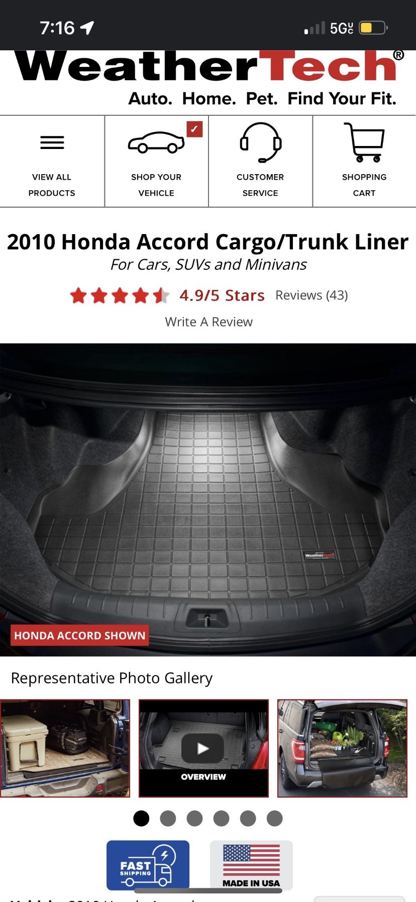 Weather Tech Car Mats for Sale in Las Vegas, NV - OfferUp