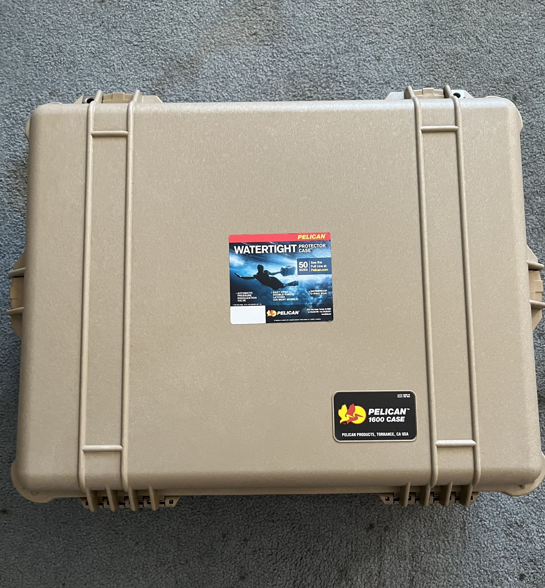 New Pelican 1600 Tan Case for Sale in Los Angeles, CA - OfferUp