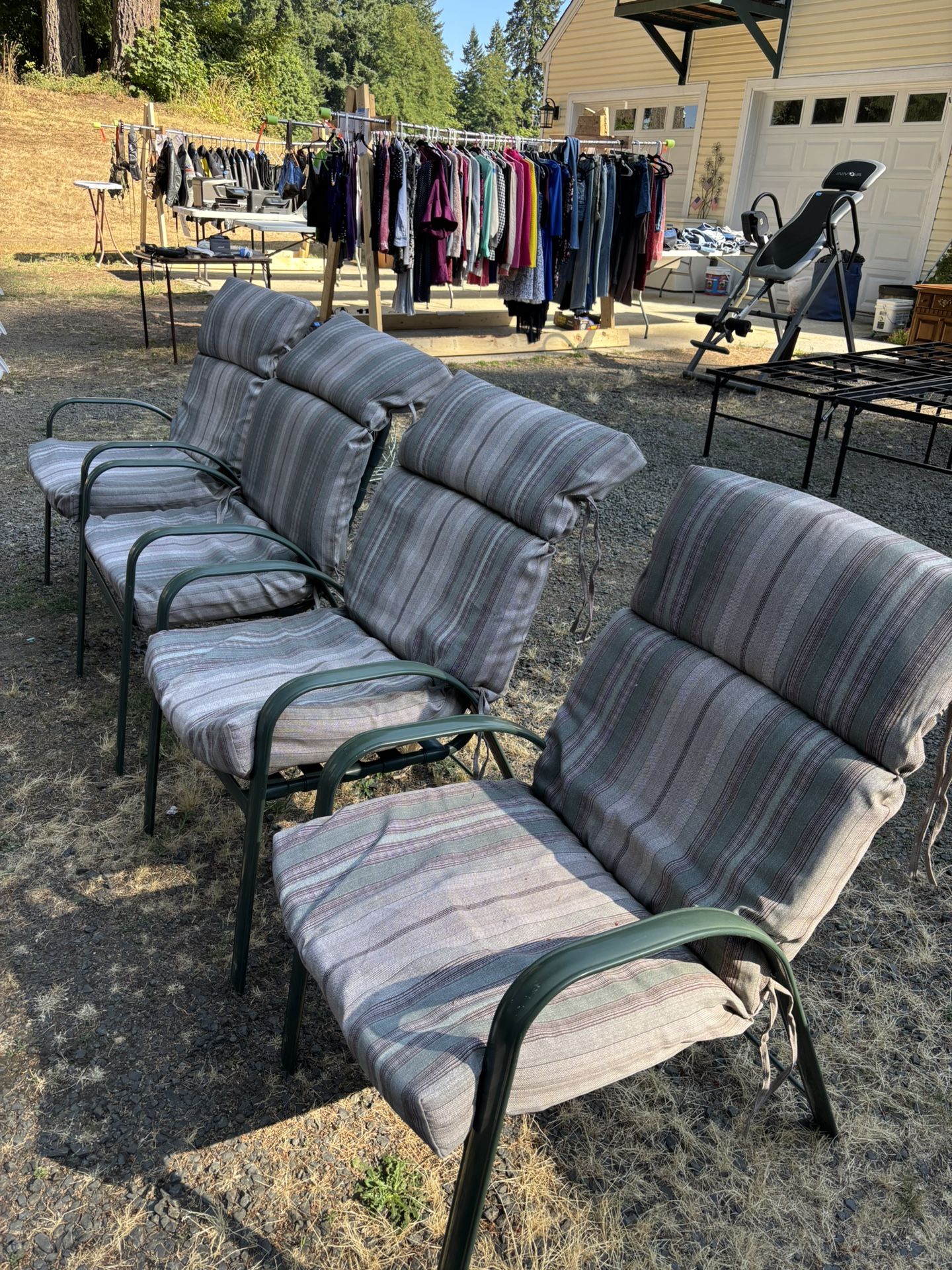 4 Padded Patio Chairs – Comfortable & Sturdy for Sale in Tumwater, WA ...