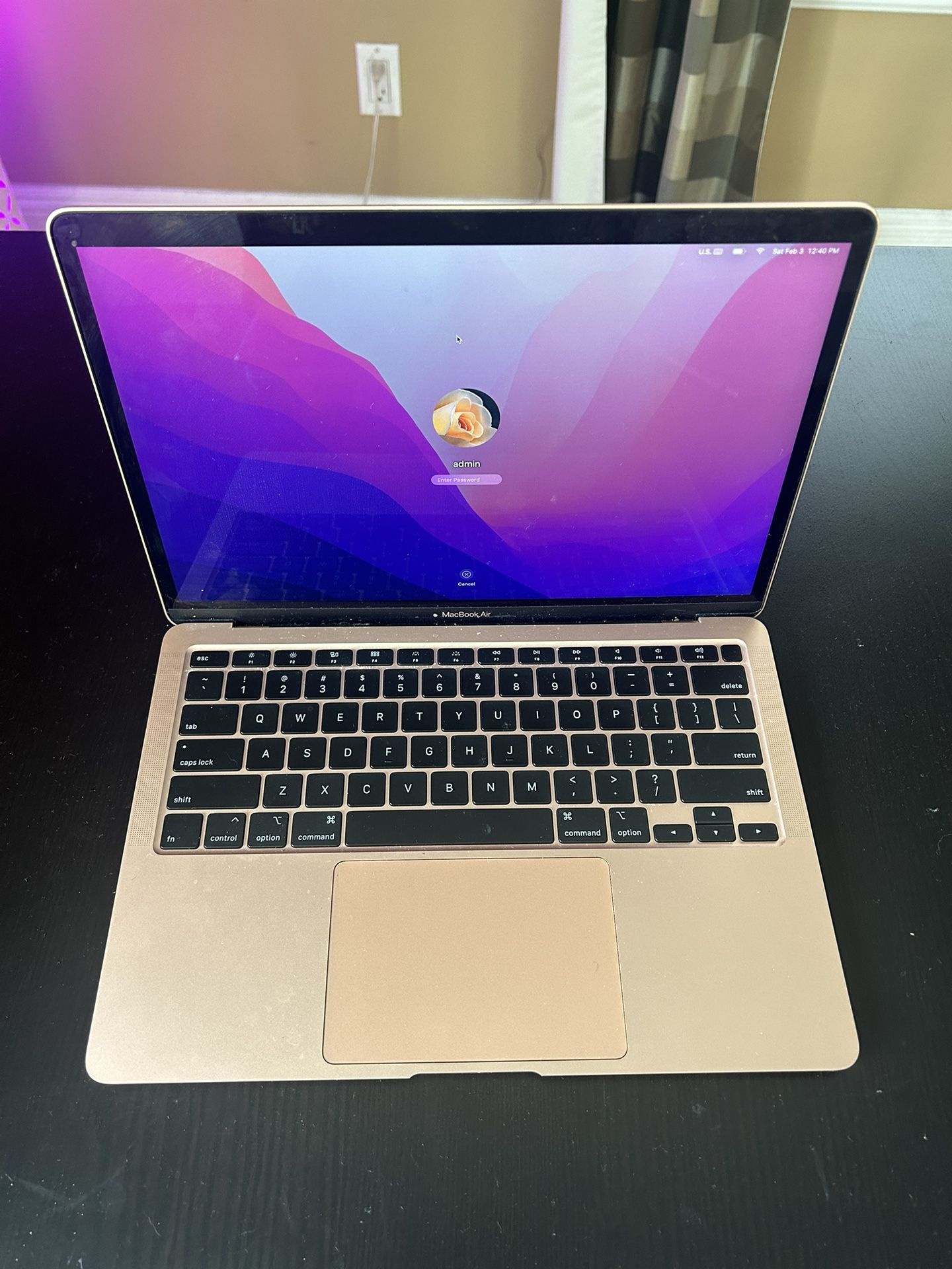 2020 Macbook Air 13 Gold Color 1.1 Ghz i3 8GB 256GB Good Condition ...
