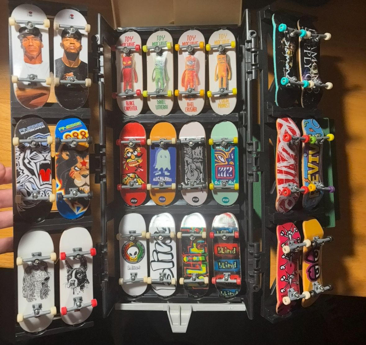 Tech Deck Organizer Play Set + Loaded With Tech Decks + 2 FREE Brand New Tech Decks