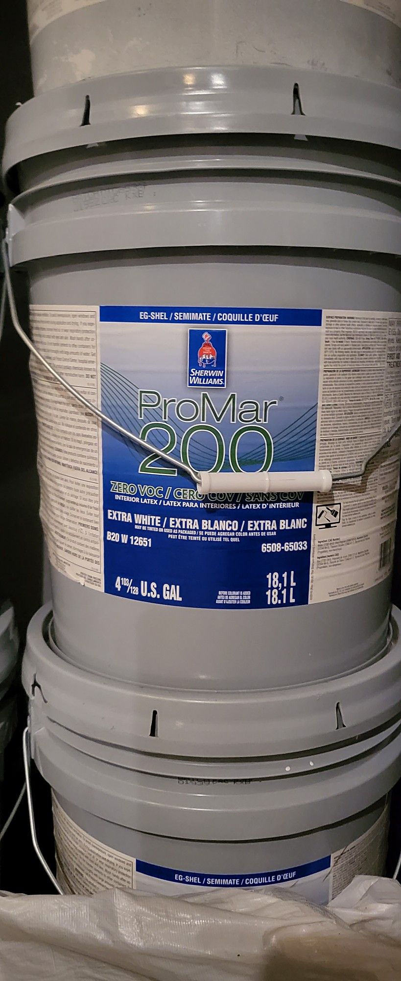 NEW SHERWIN WILLIAMS 5 GALLONS BUCKET WHITE PAINT for Sale in Anna, TX ...