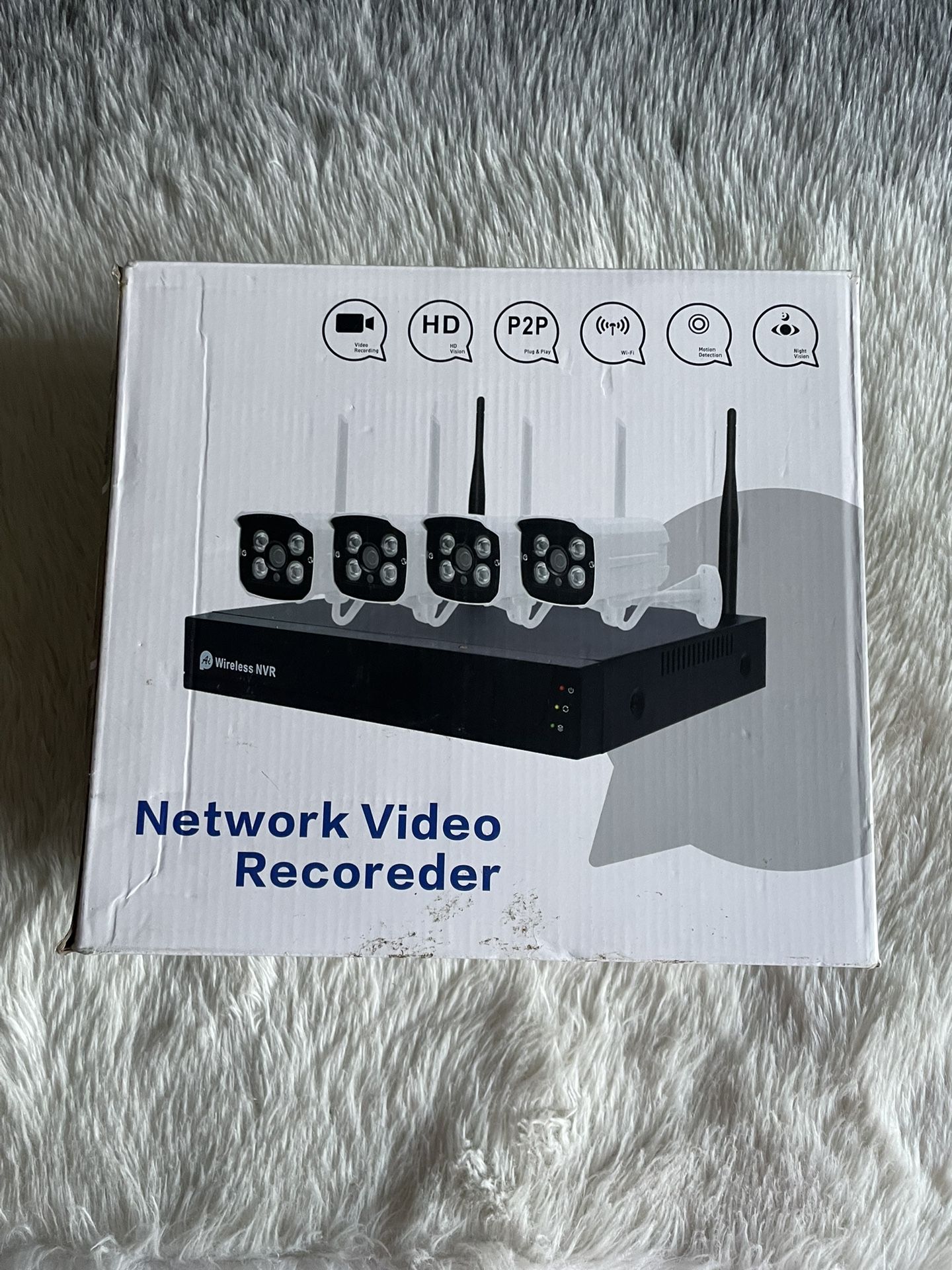 Wireless Security CCTV System 8CH 1080P NVR and 4X 2.0MP Motion ...